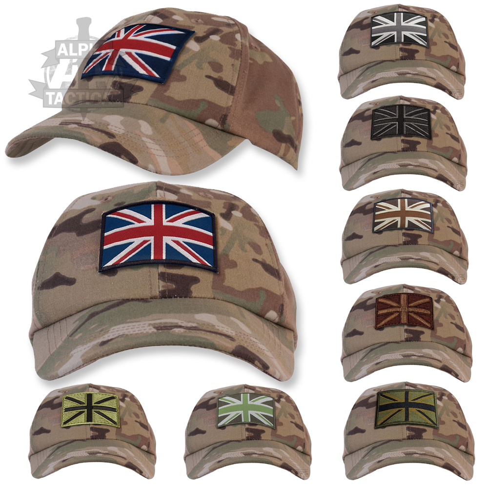 MULTICAM / MTP TACTICAL OPERATORS BASEBALL CAP WITH UNION FLAG / JACK PATCH